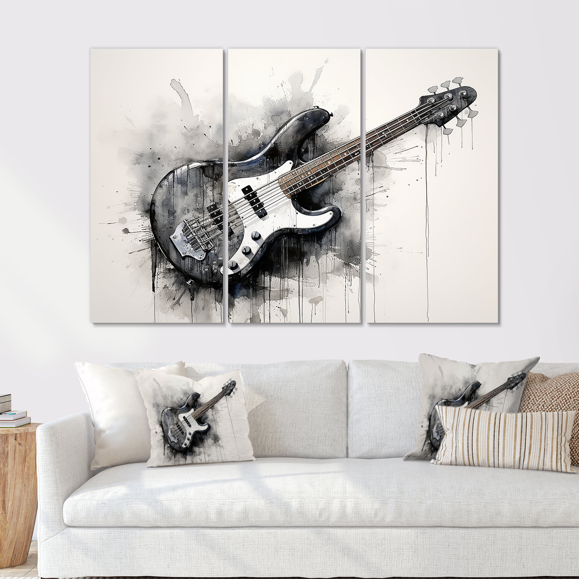 Trent Austin Design® Bass Reverberation Cool Charcoal I - Music Canvas ...