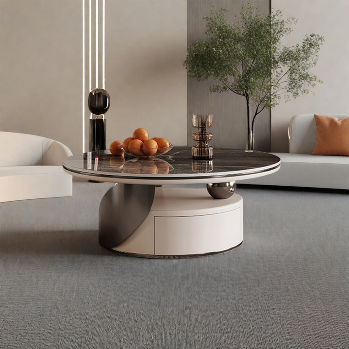 Trentastic Trails Round rock plate coffee table | Wayfair