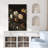 IDEA4WALL Moody Neutral Floral Canvas Wall Art, Antique Botanical Art ...