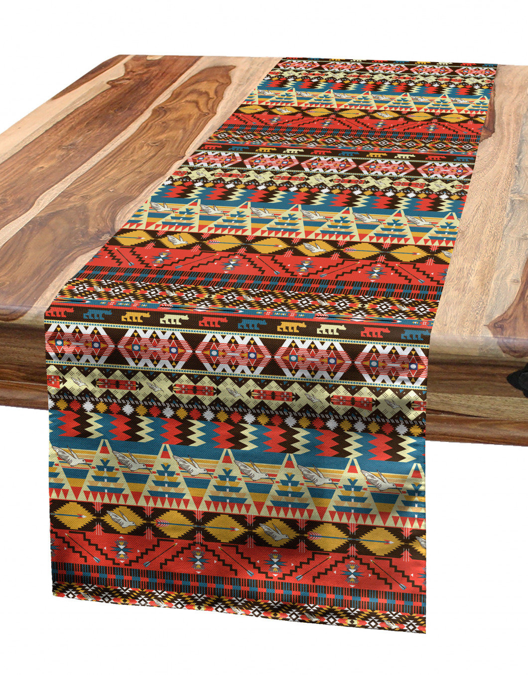 East Urban Home Colorful Table Runner | Wayfair