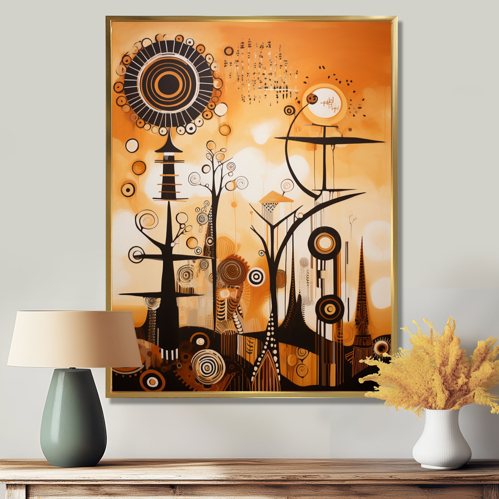 Winston Porter Brown Sepia Minimalism African Visions - African Wall ...