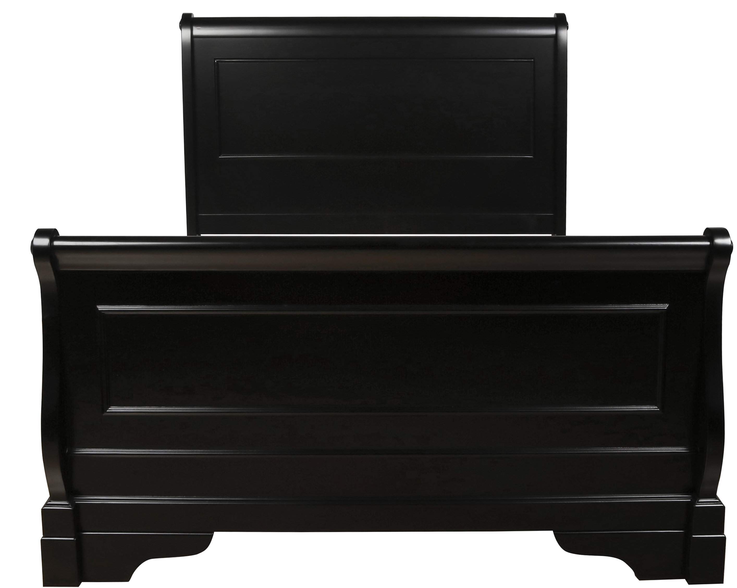 Alcott Hill Jamel 6''0" Wk Sleigh Rails & Slats- Black Cherry - Wayfair ...