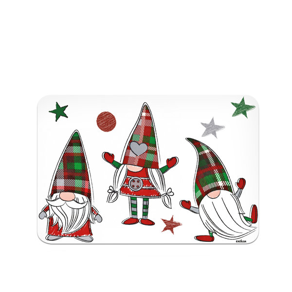 Excelsa Tartan Gnome No Pattern Rectangle Placemat | Wayfair.co.uk