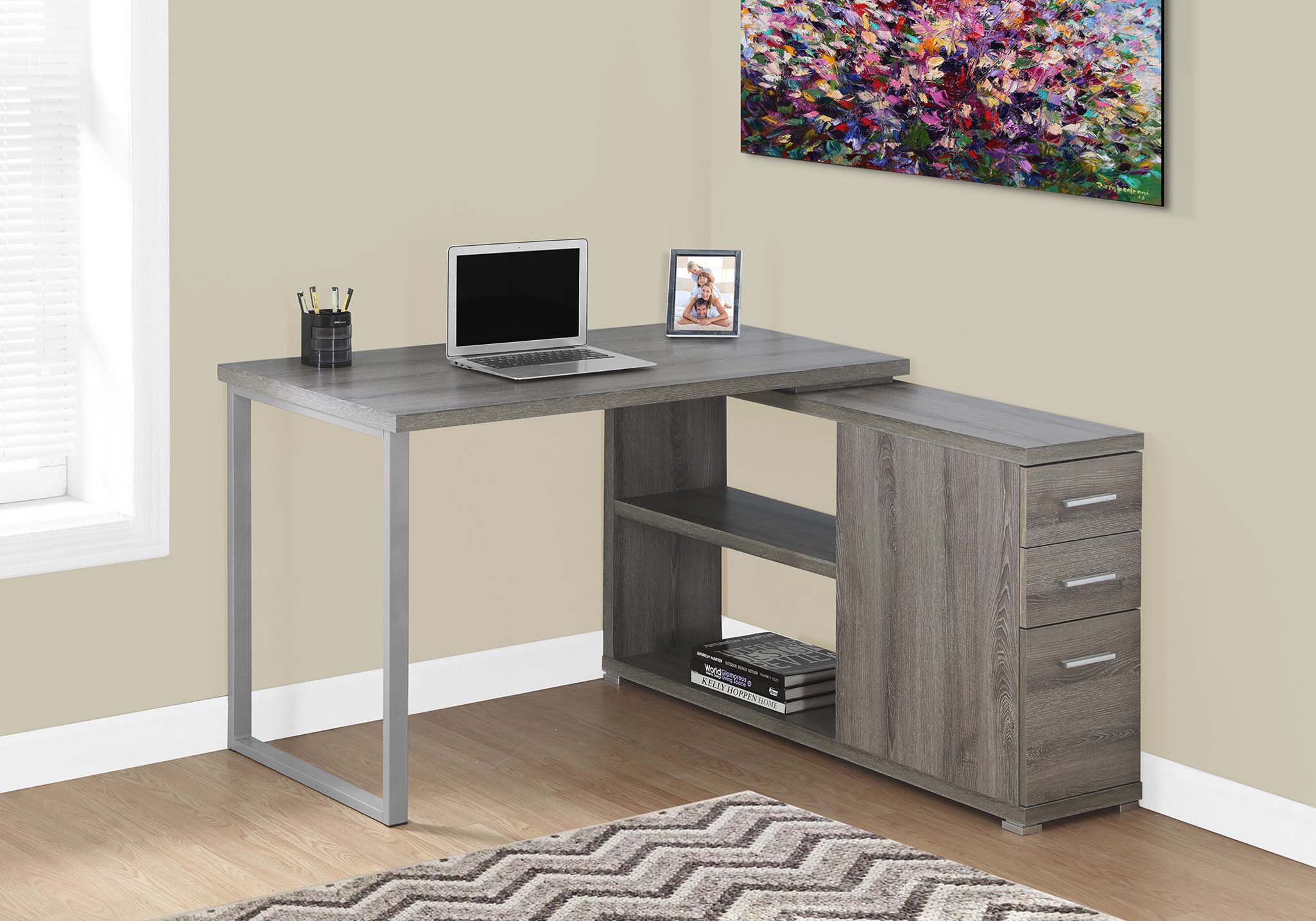 Hokku Designs Computer Desk, Home Office, Corner, Left, Right Set-up ...