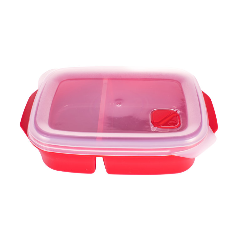 Locknlock Good2Heat Microwave Rectangular 2 Compartment Divided ...