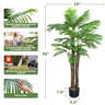 Primrue Artificial Palm Tree For Outdoors Triple Tropical Phoenix Palm ...
