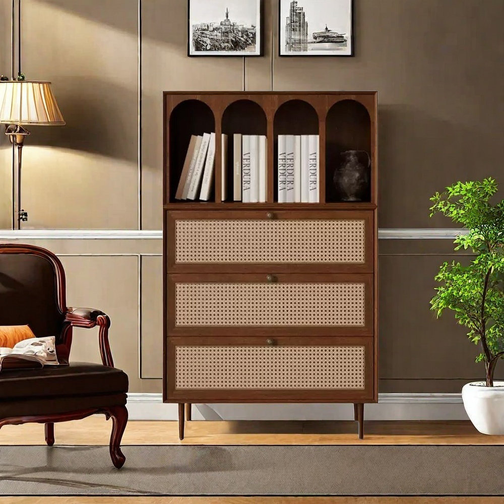 Parttlion Chinese style solid wood bookcase - Wayfair Canada