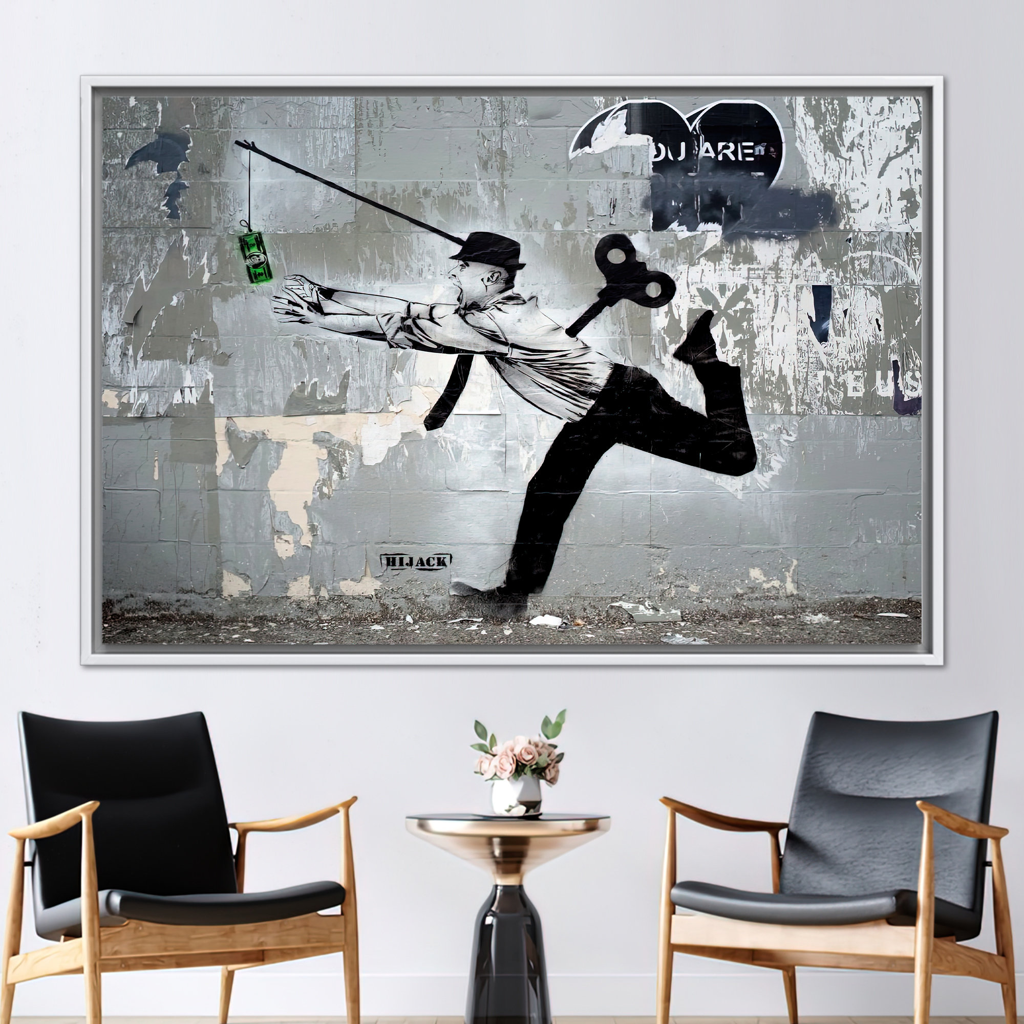 Lark Manor Hijack Painting, Hijack Art Canvas, Graffiti Poster, Money ...