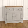 Three Posts Whiffletree 2 Drawer, 2 door Pine Sideboard, Grey and Ant ...