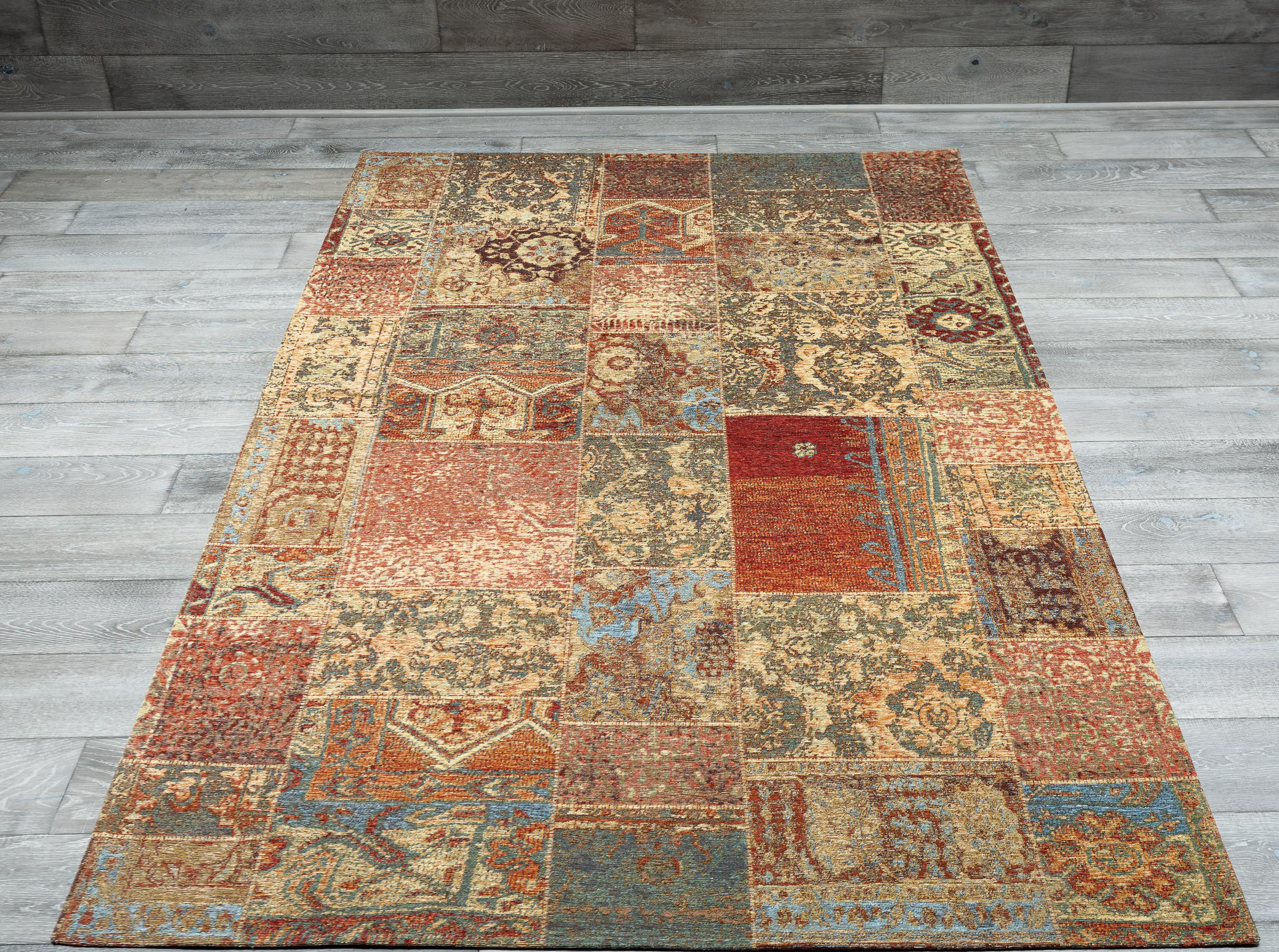 Bungalow Rose Performance Yellow/Orange/Red Rug | Wayfair