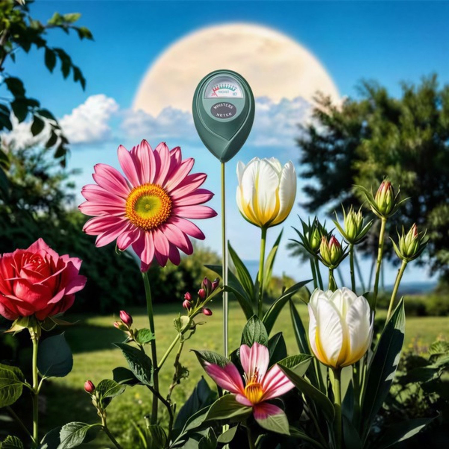 LILI 15.8 In Long-Probe Soil Moisture Meter (1-Pack) - Deep Soil Water ...