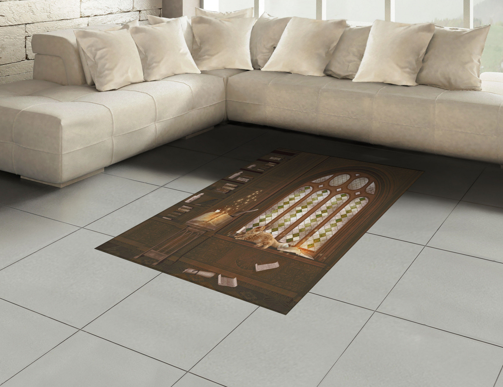 East Urban Home Gothic High Density Long Fiber Poly Threads Decorative ...