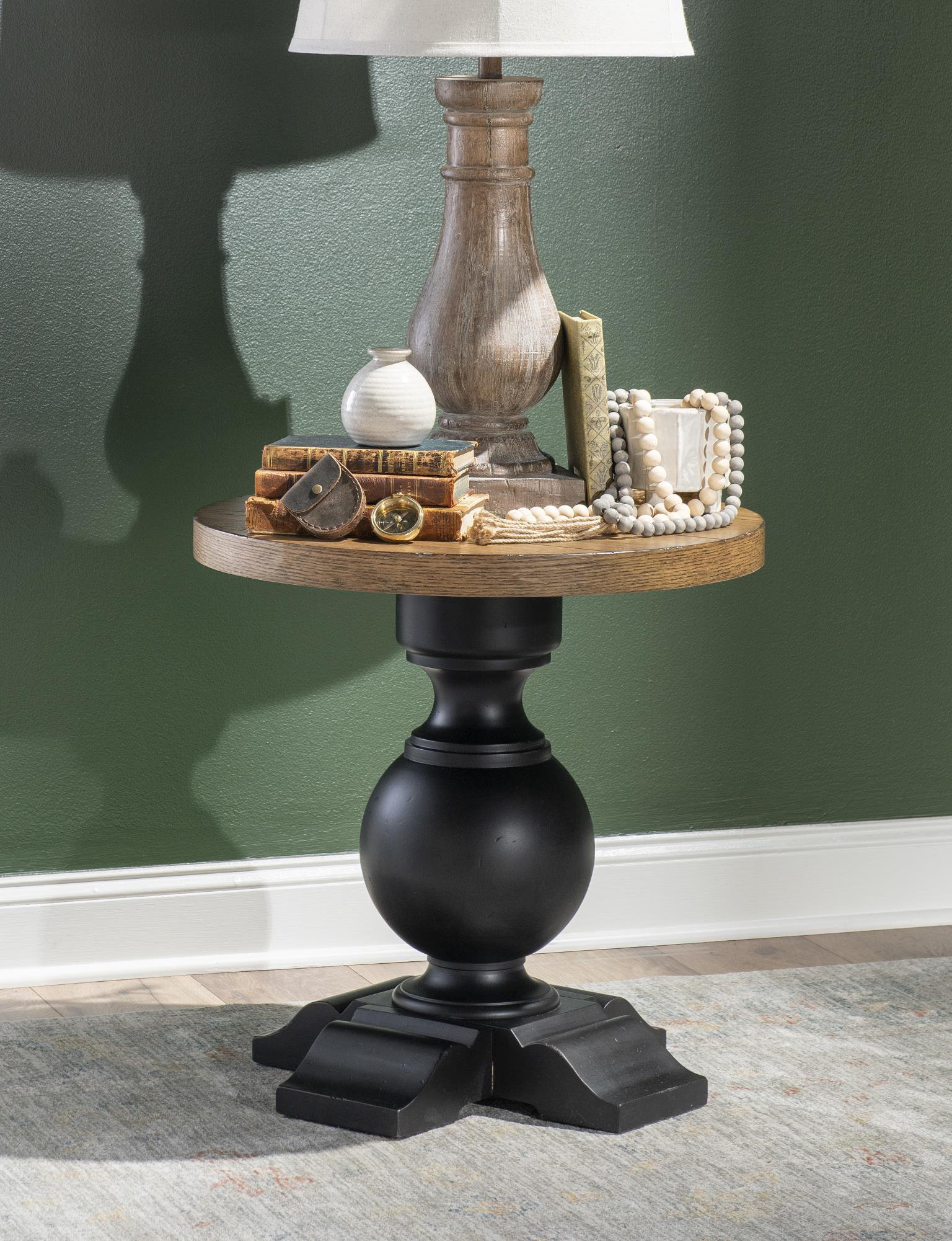 Country Living Home Collection Vintage Market Urn Base End Table | Wayfair