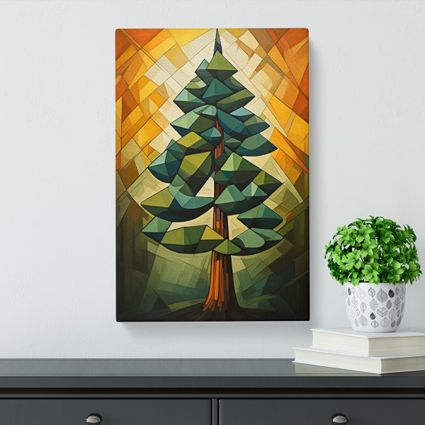 Marlow Home Co. Pine Tree Cubism No.2 - No Frame Art Prints | Wayfair.co.uk