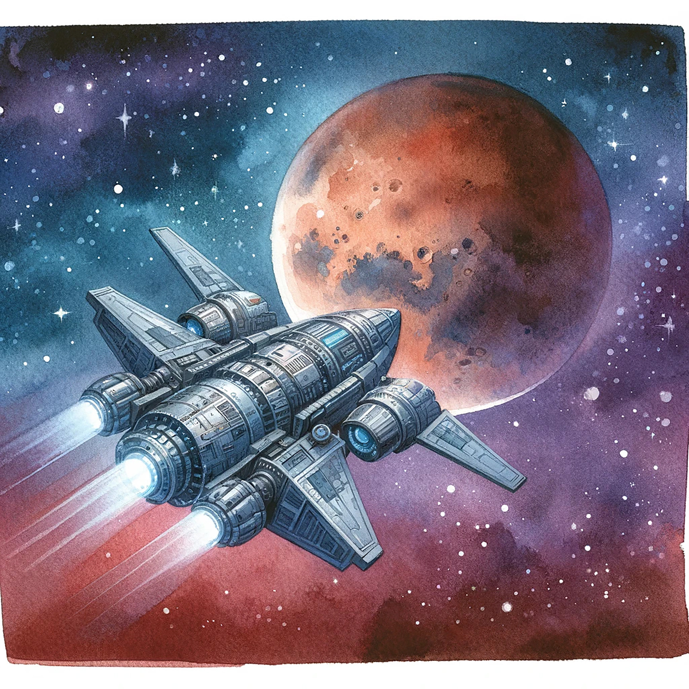 Mason & Marbles Galactic Cruiser Odyssey On Canvas Print | Wayfair