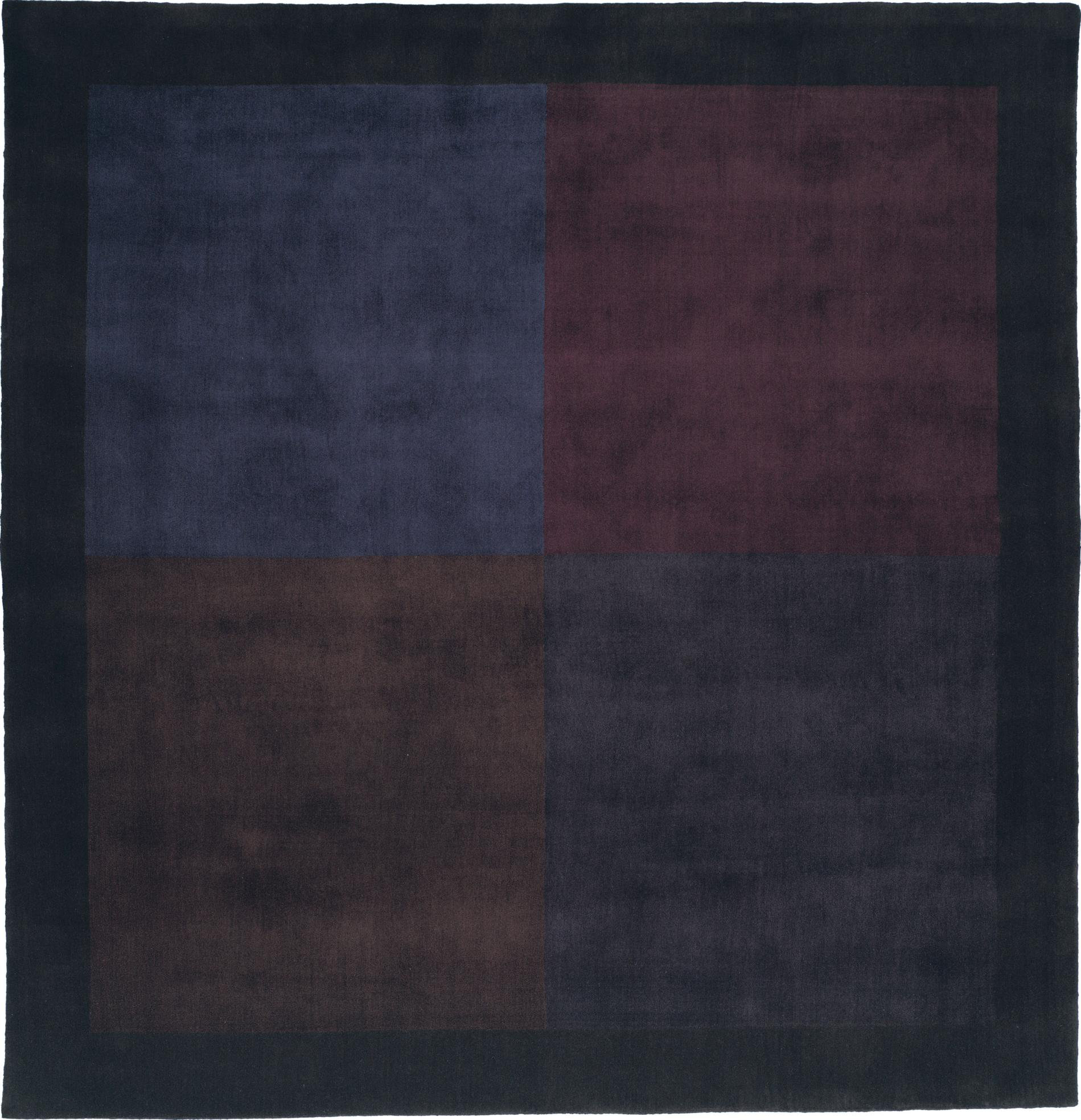 Calvin Klein Hand-Tufted Wool/Silk Blue/Brown/Wine Area Rug | Wayfair