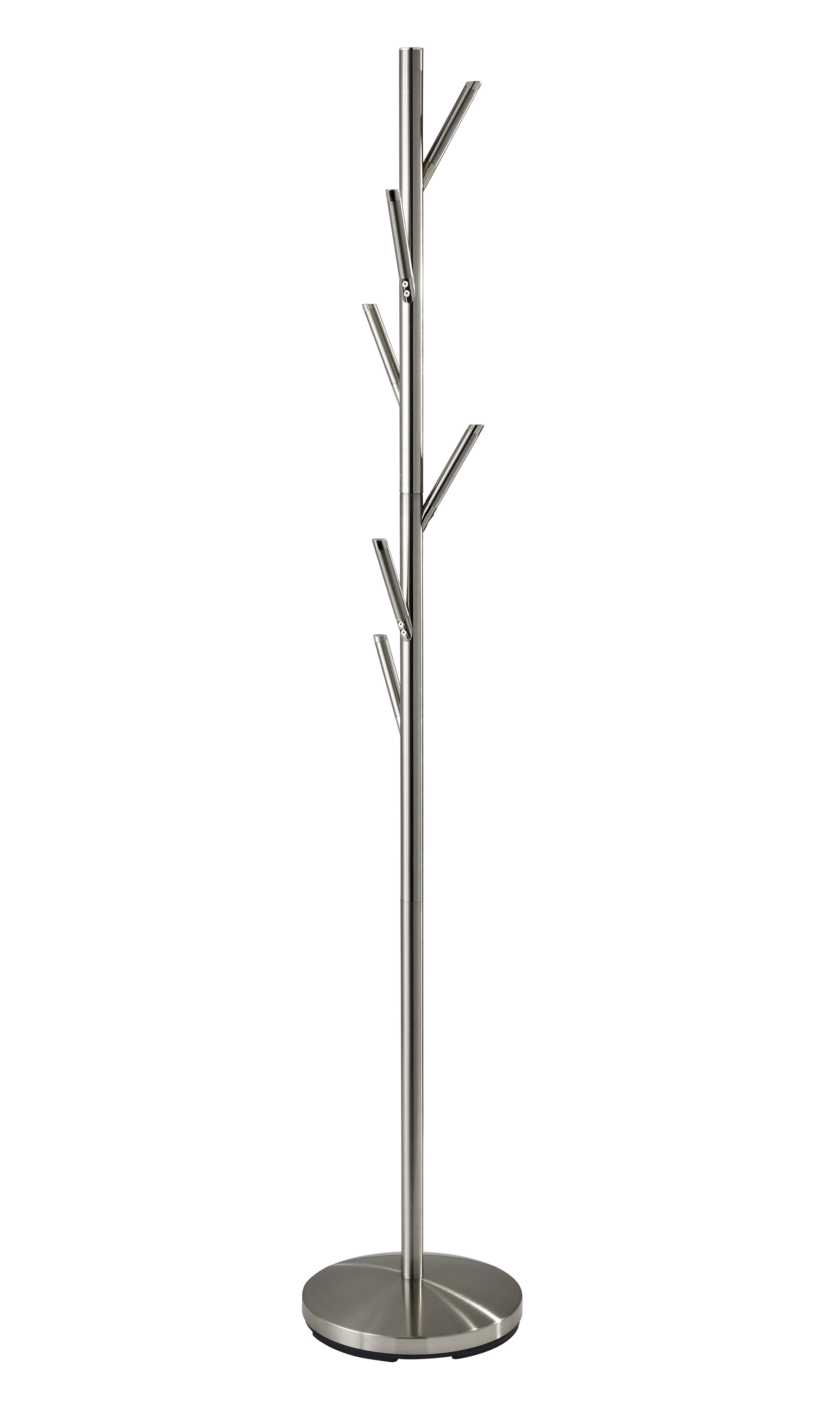 Corrigan Studio® Nauvoo 67" Brushed Steel Coat Tree Rack & Reviews ...