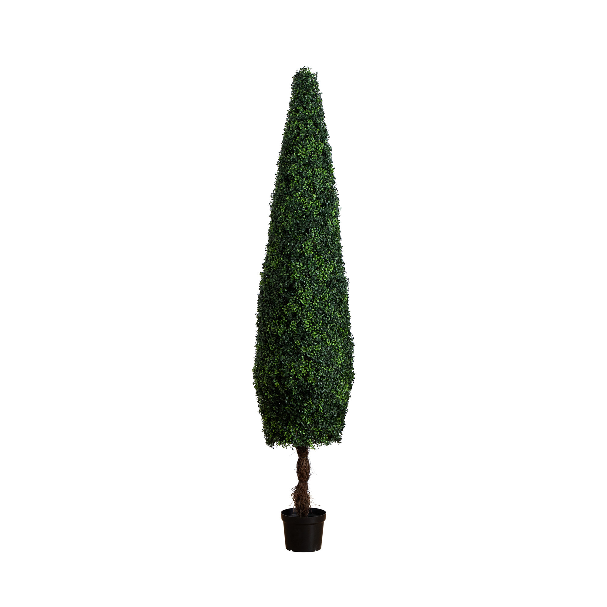 Primrue UV Resistant Artificial Boxwood Topiary Cone Tree (Indoor ...