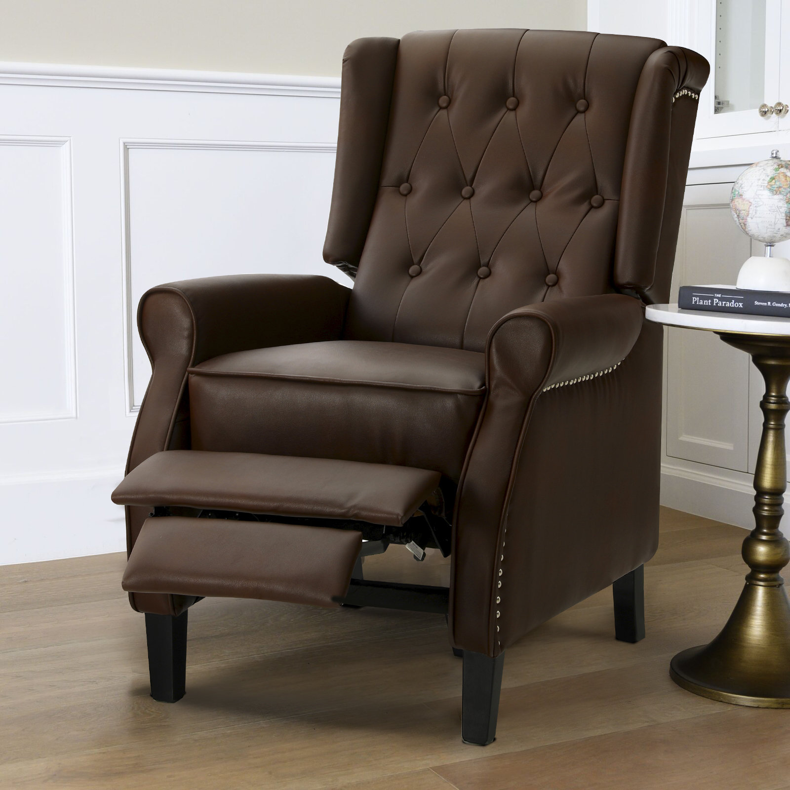 Red Barrel Studio® Pu Leather Push Back Recliner Chair (set Of 2 ...