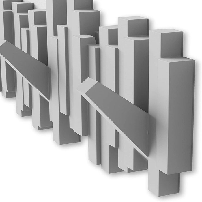 Latitude Run® Plastic Wall 2 - Hook Wall Mounted Coat Rack | Wayfair