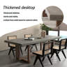 Inbox Zero Vintage Gray Long Rectangular Pine Conference Table | Wayfair