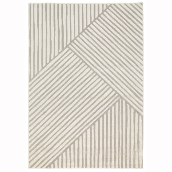 George Oliver Rectangle Faketa Geometric Power Loomed Polyester Area ...