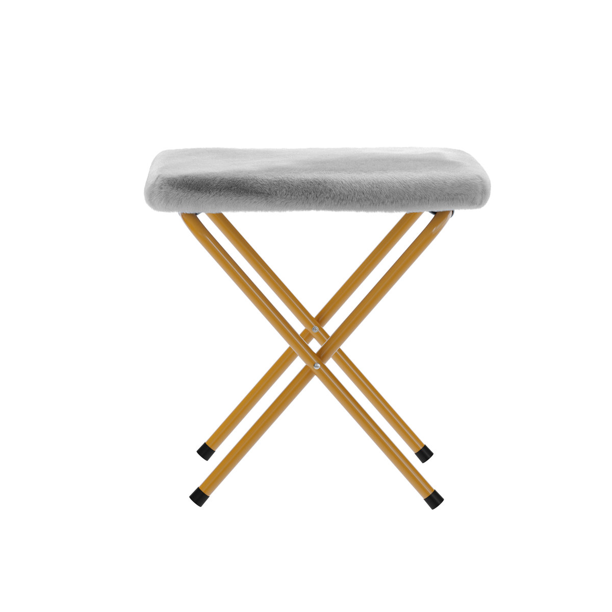 Mercer41 Folding Upholstered Double Saucer Chair with a Steel Frame and ...