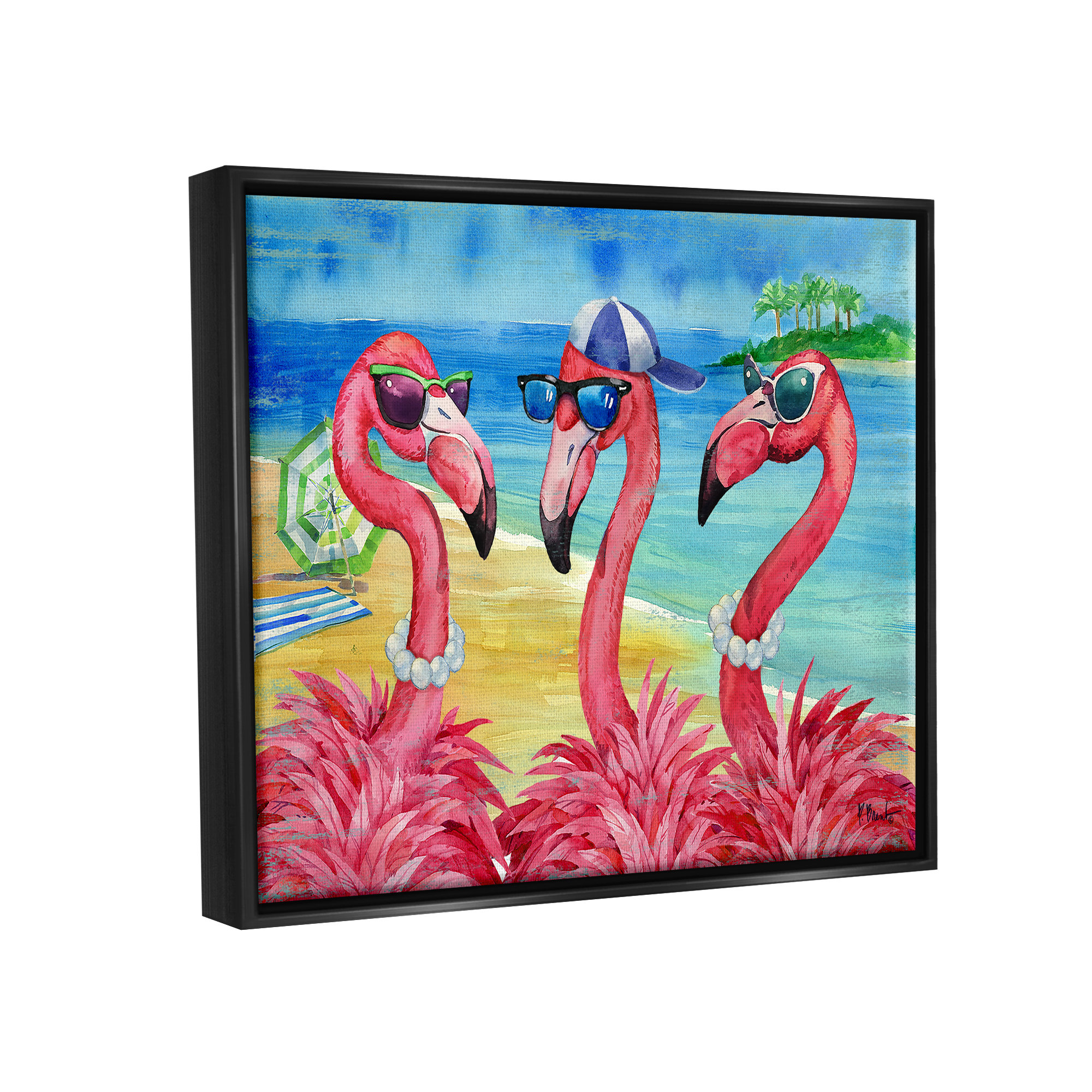 Bay Isle Home™ Flamingo Friends Tropical Island Coast by Paul Brent ...