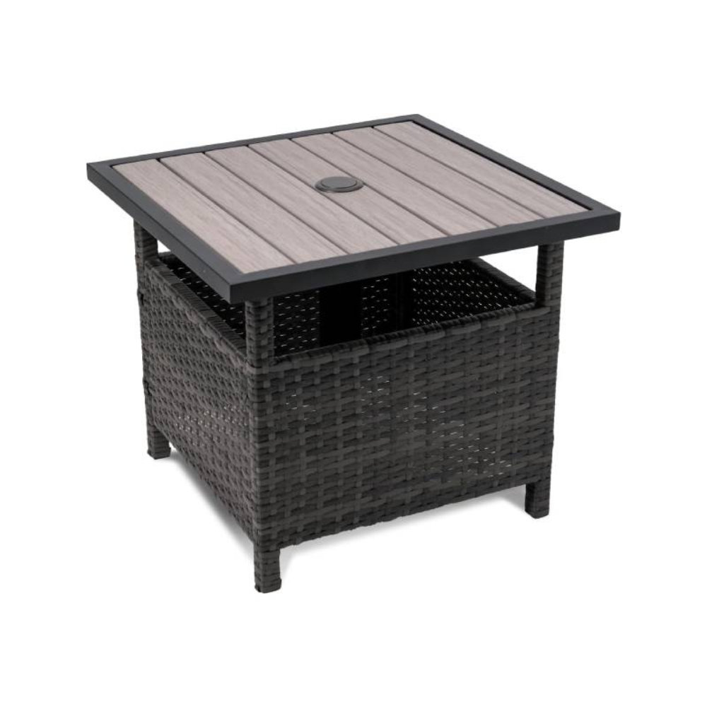 Latitude Run® Bogoch Square 21'' L x 21'' W Outdoor Chat Table | Wayfair