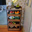 17 Stories 5-Tier Vegetable Fruit Rack Snack Rack Kitchen Storage ...