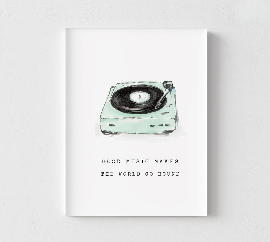 WeFrameArt Good Music Makes The World Go Round By Masey St. Studios ...