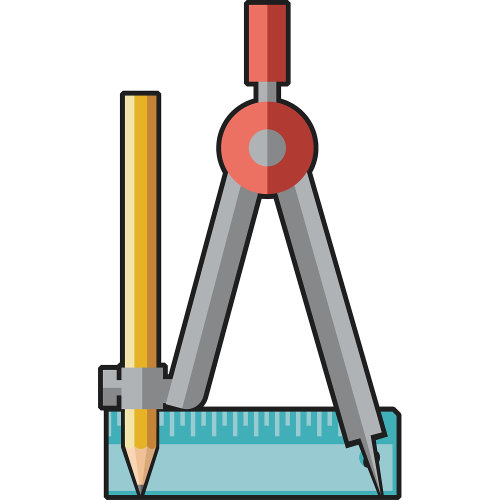 Wet Paint Printing SP13100 Geometry Mathematics Compass Pencil ...