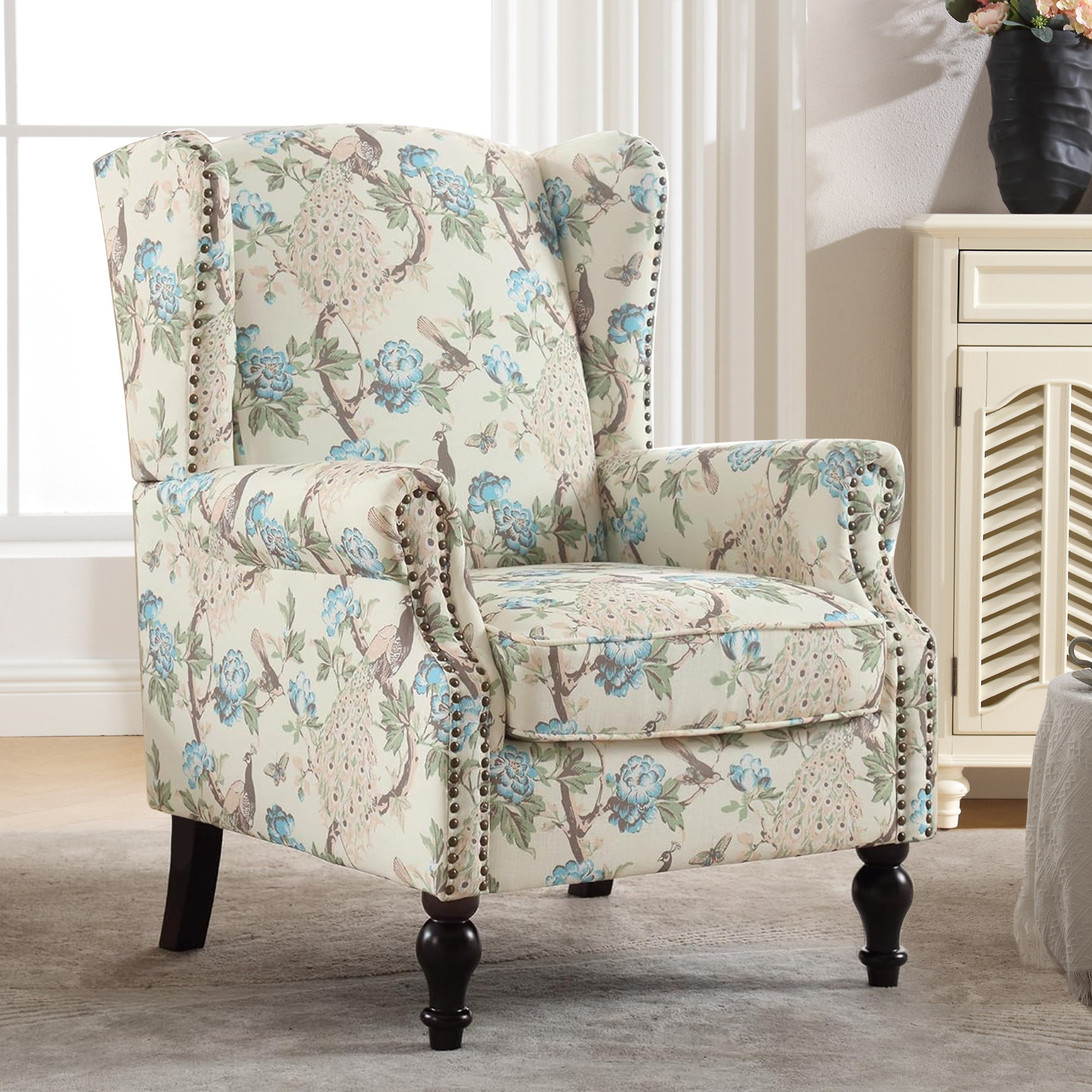 Alcott Hill® Christasha 29'' Wide Accent Chair with Nailhead Trim and ...