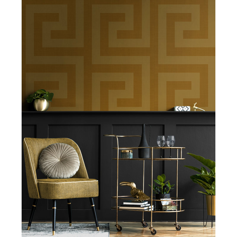 Brayden Studio® Cleason Peel & Stick Geometric Roll | Wayfair