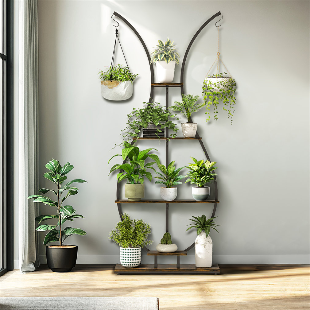 17 Stories 5 Tier Plant Stand Vase-Shape Indoor Patio Plant Display ...