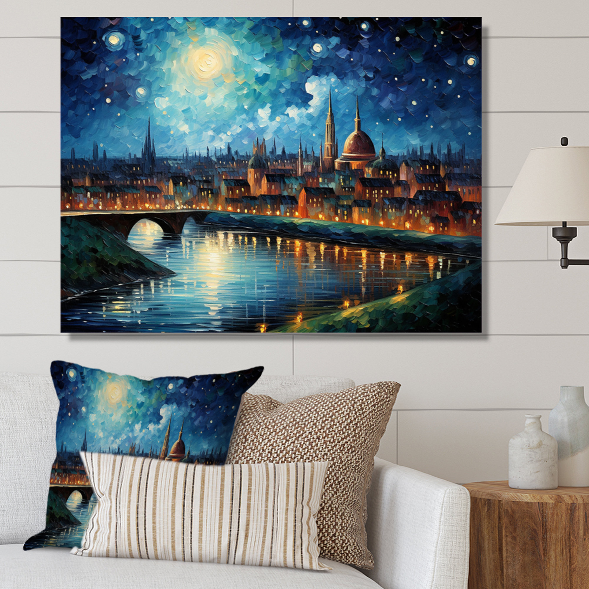 Red Barrel Studio® Masterpiece Paris City The Starry Night III On ...