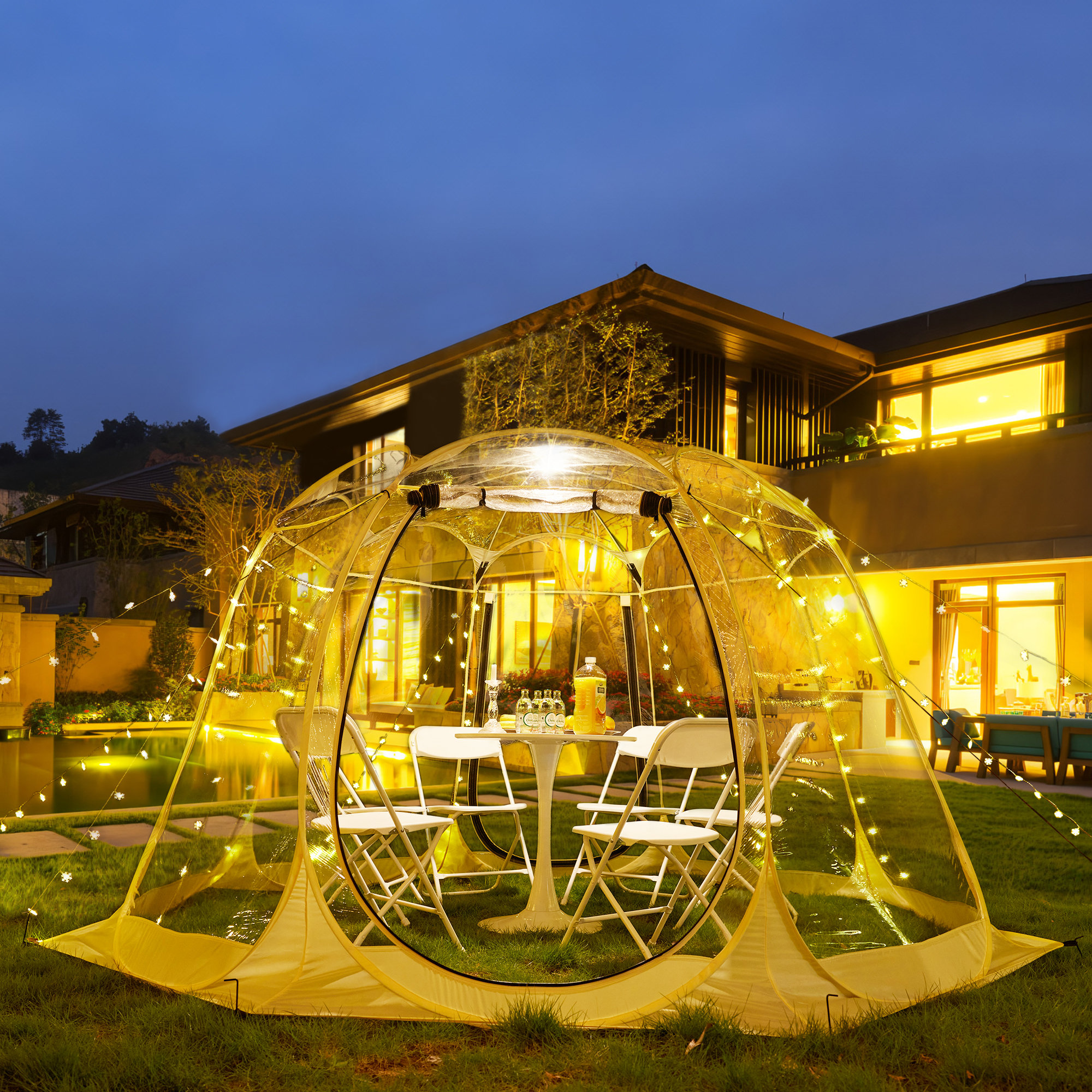 SMAGREHO Outdoor bubble tent, portable transparent tent, camping tent ...