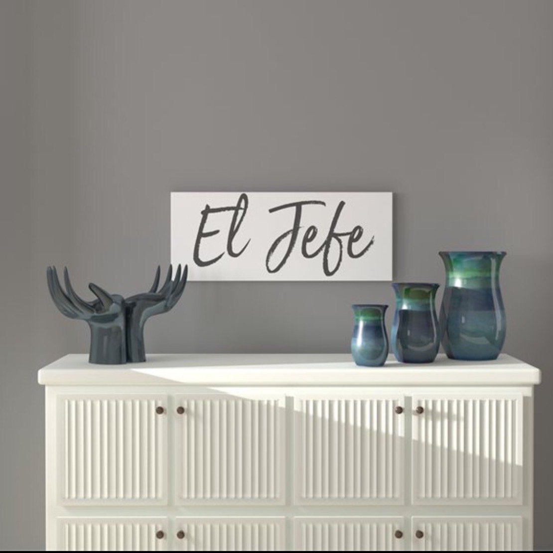 Ebern Designs Aidyen El Jefe - Unframed Textual Art Print on Canvas ...