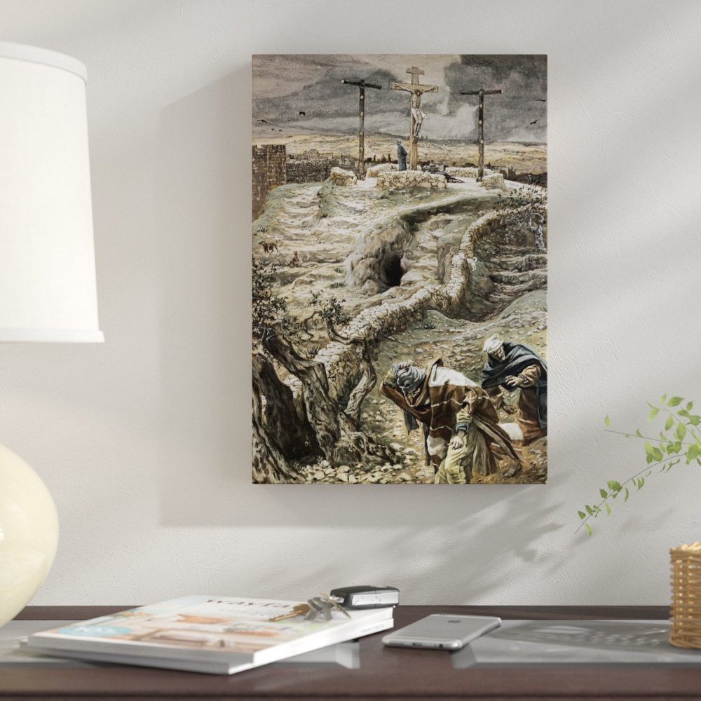 East Urban Home 'Jesus Alone on the Cross' Print on Canvas - Wayfair Canada