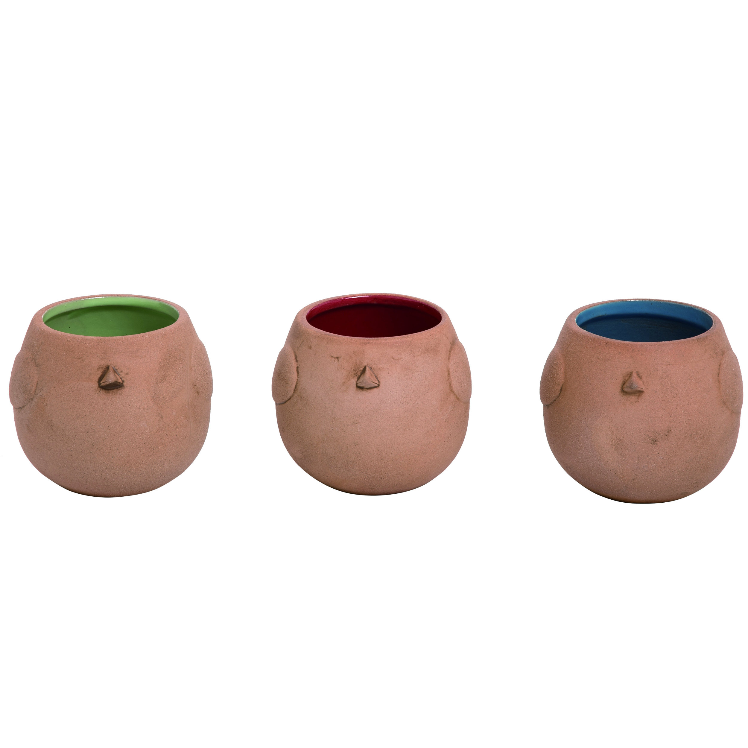 Dakota Fields Terracotta Bird Shape Planter Pots Set of 3 - Wayfair Canada