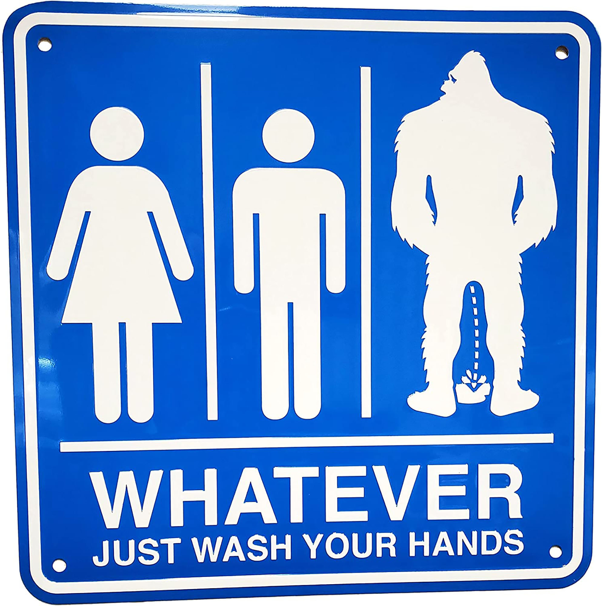 SQUATCH METALWORKS Whatever - Just Wash Your Hands Sign | Wayfair