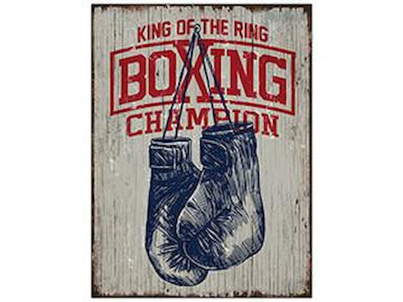 Millwood Pines Boxing Wooden Sign Wall Décor | Wayfair