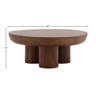Loon Peak Bruce Mango Wood Coffee Table, Medium Brown - Wayfair Canada