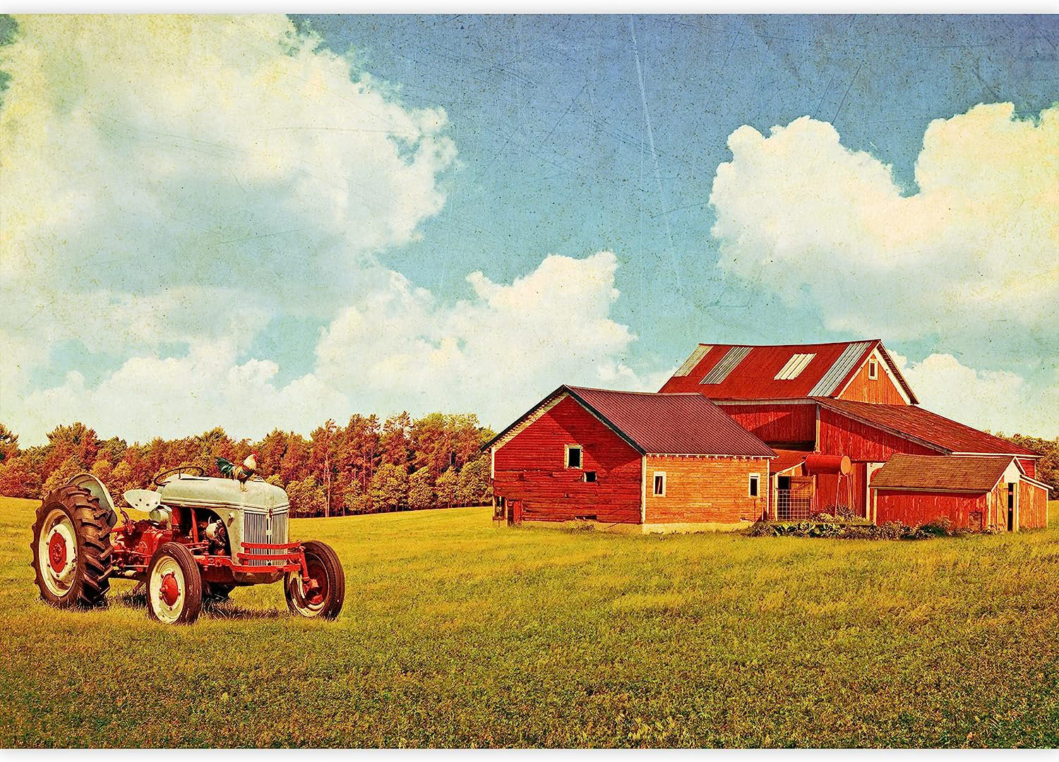 IDEA4WALL Farm House in the Grassland Wall Mural | Wayfair