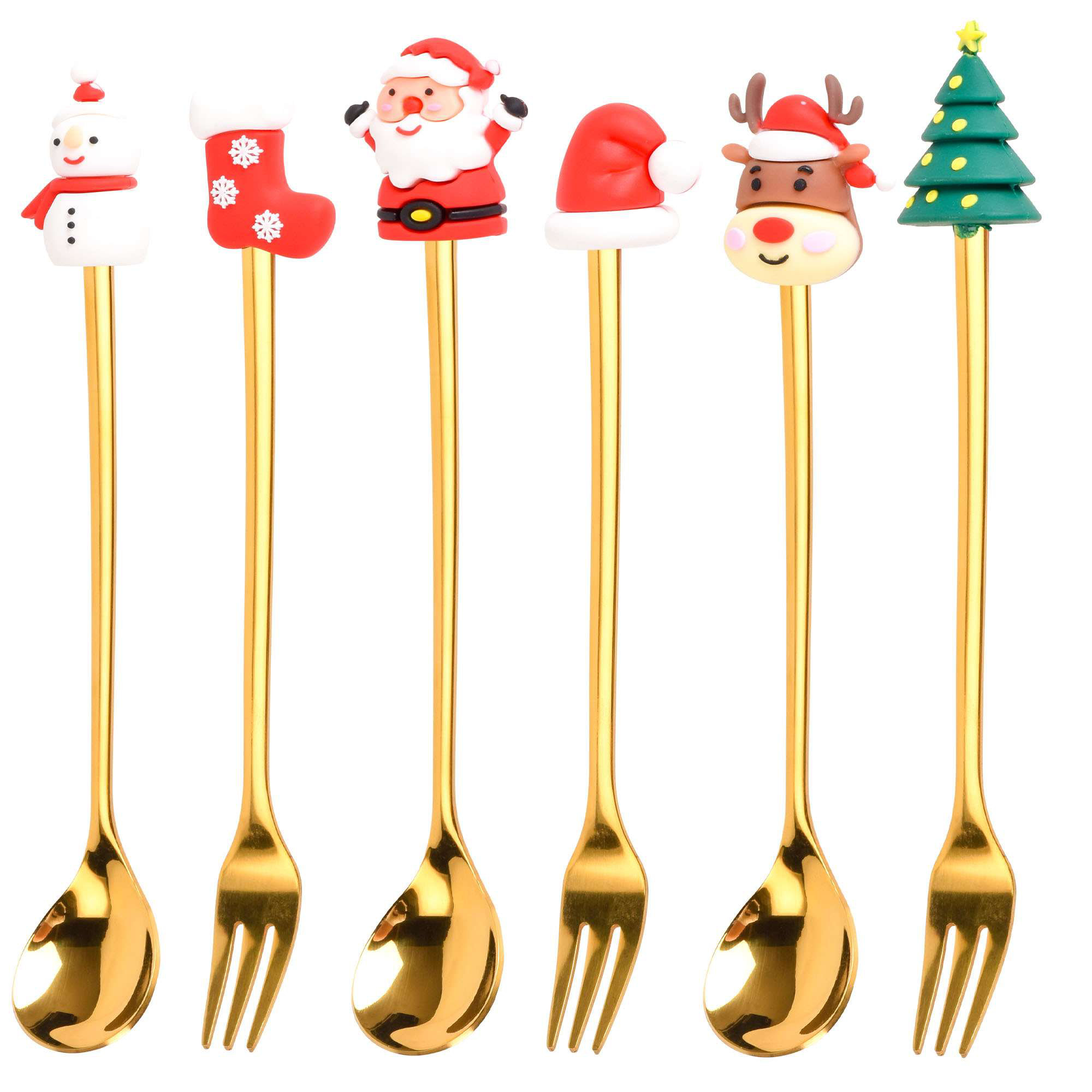 The Holiday Aisle® Christmas Spoon Stainless Steel Christmas Tree Tea ...