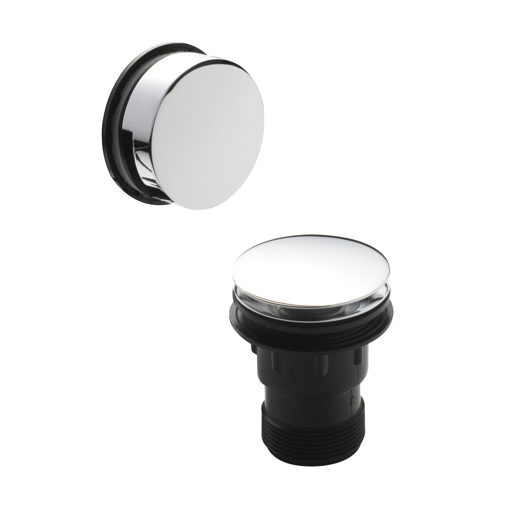Nuie Inset Bath Push Button Waste - Chrome | Wayfair.co.uk