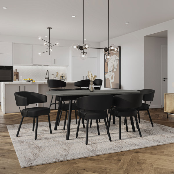 Amisco Gibson Table And Corey Chairs 7-Piece Dining Set & Reviews | Wayfair