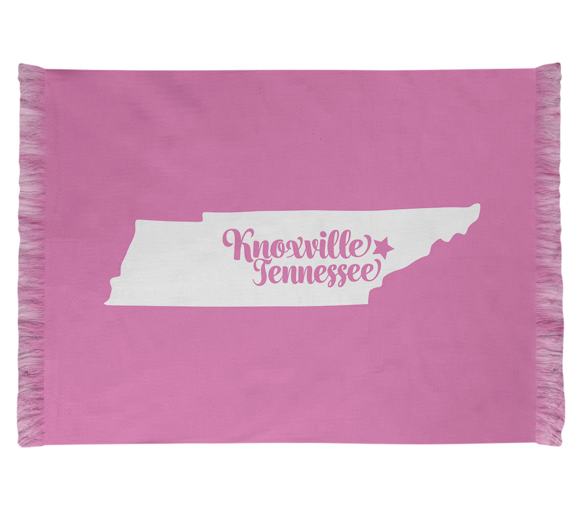 East Urban Home Knoxville Tennessee Pink Area Rug | Wayfair