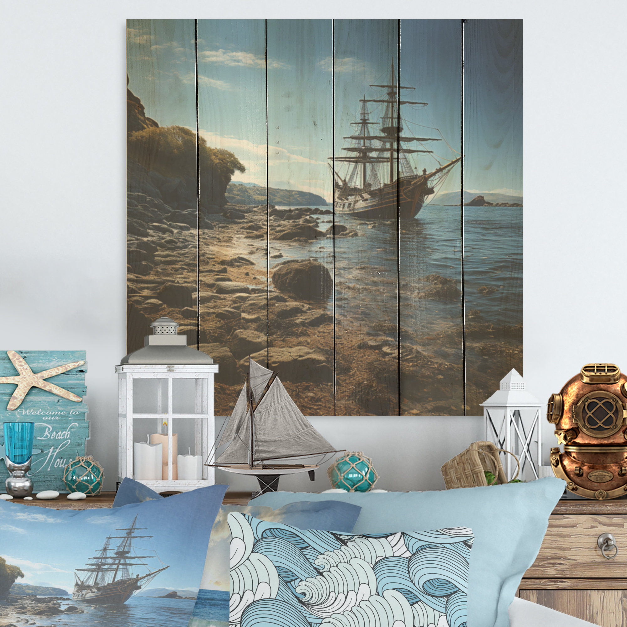 Breakwater Bay Pirate Ship Tropical Shores Of Redemption I - Pirate ...