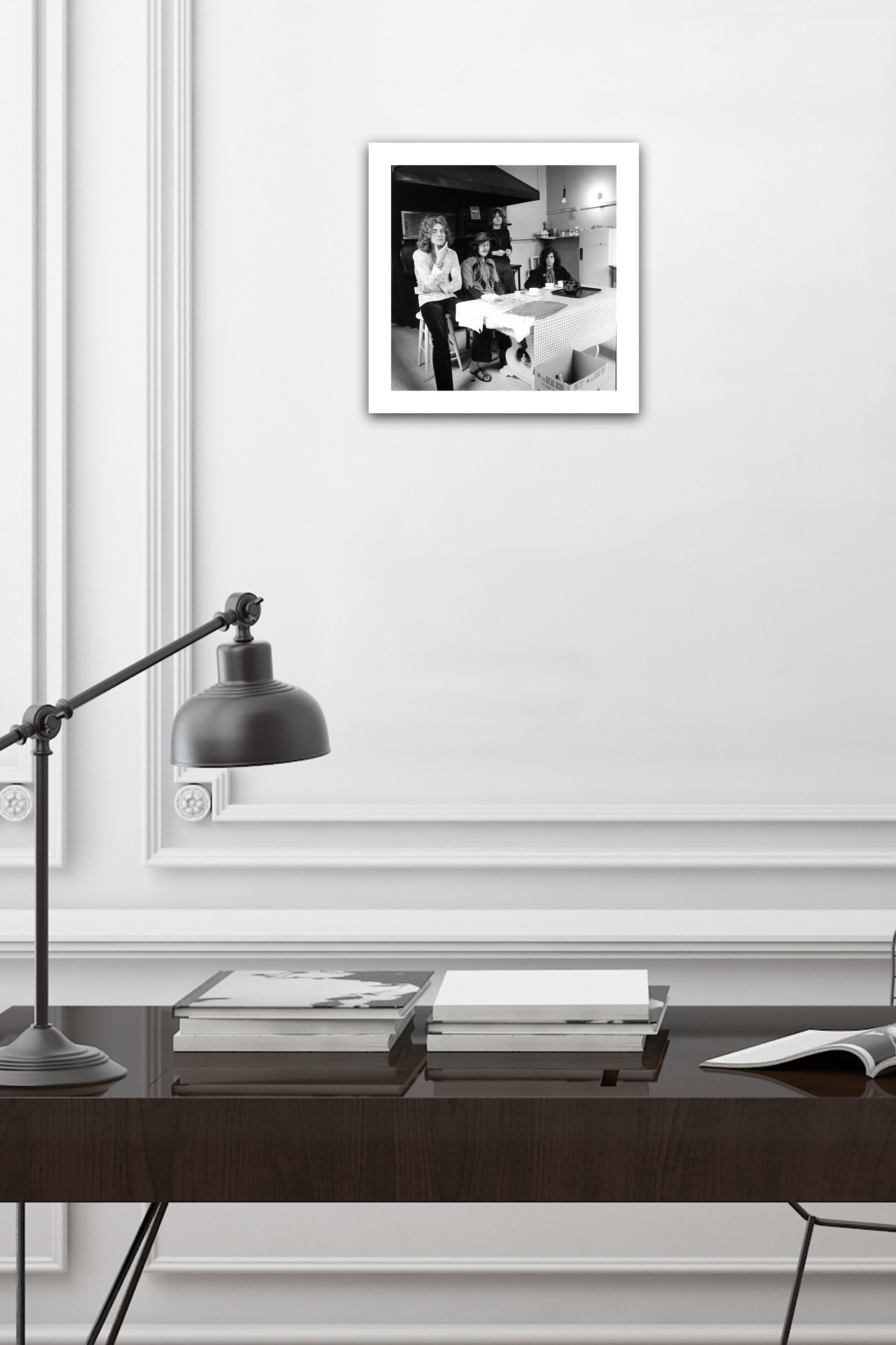 Globe Photos Entertainment Led Zeppelin " Led Zeppelin Sitting At A ...